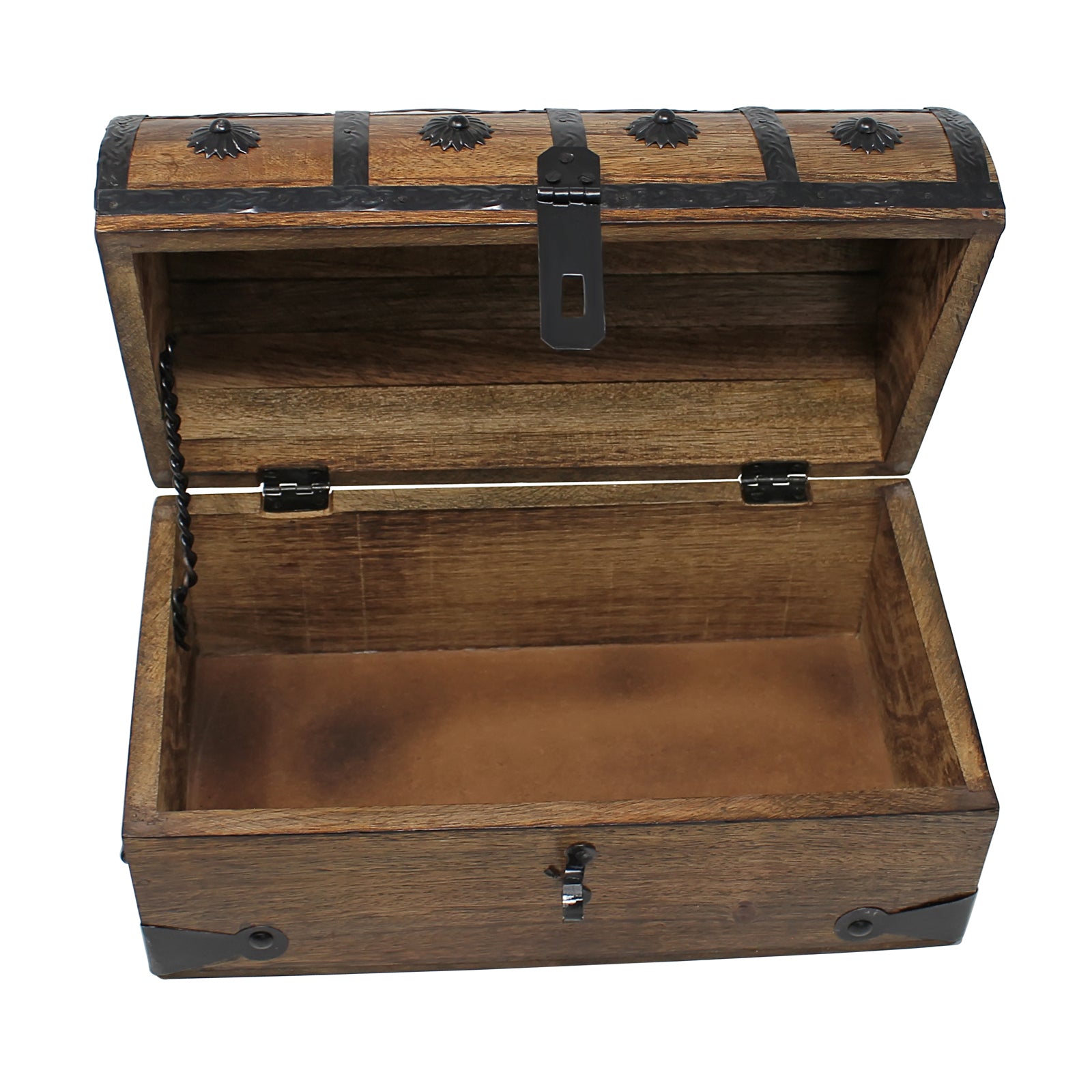 Pirate Treasure Chest with Lock and Skeleton Key - Medium – Nautical Cove