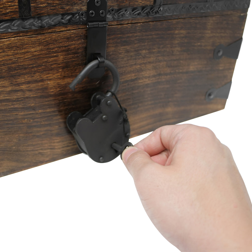 Pirate Treasure Chest with Lock and Skeleton Key - X-Large – Nautical Cove