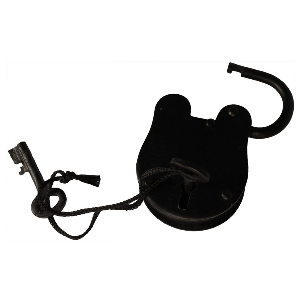 Antique Iron Lock with Skeleton Keys 3.25" – Nautical Cove